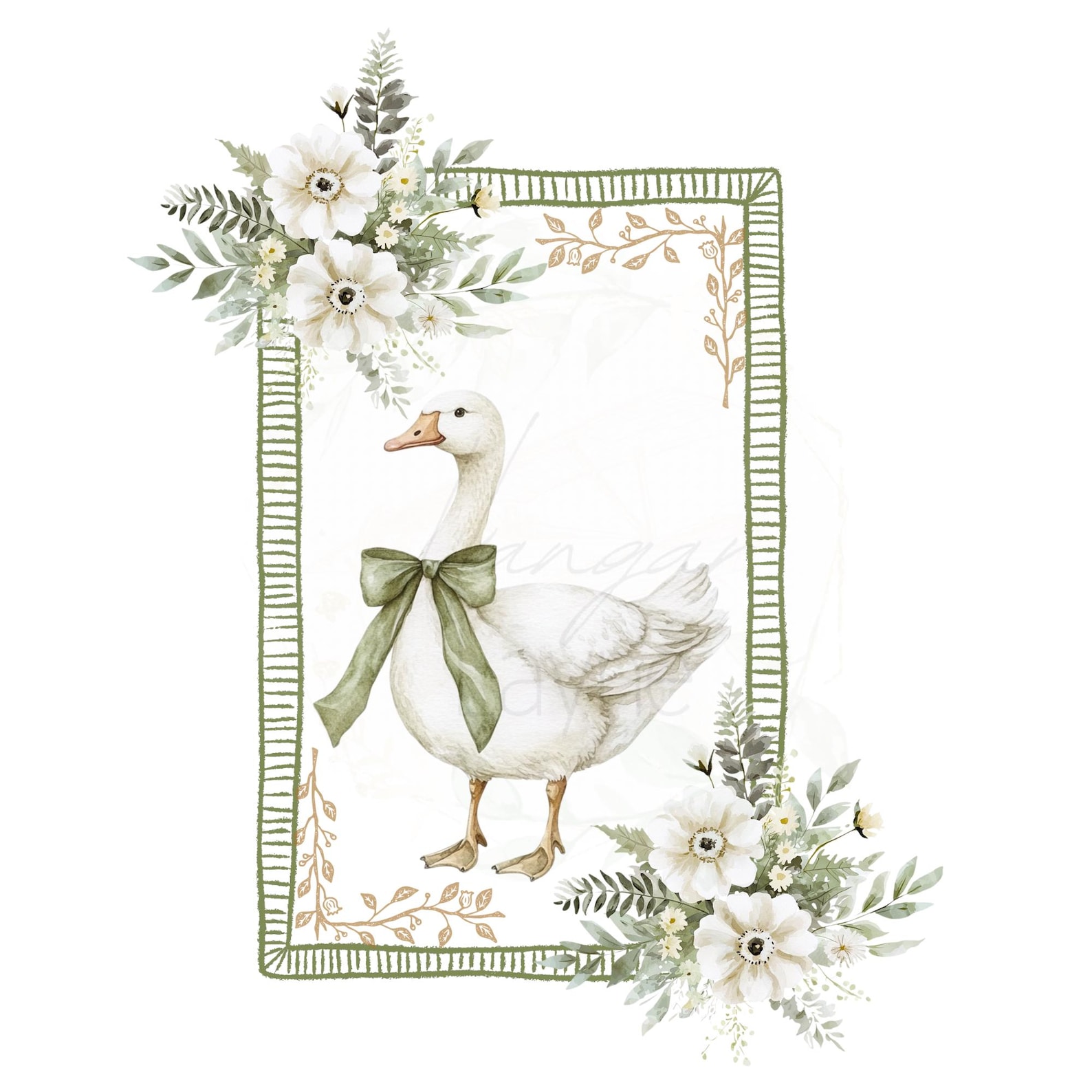 Cottagecore Country Goose PNG Vintage Thrifting Silly Cottage Granny ...