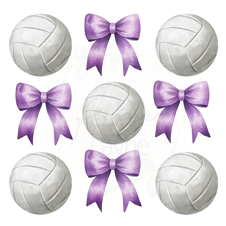 Purple Bow Volleyball Shirt Design PNG Volleyball Purple Bow Design PNG ...