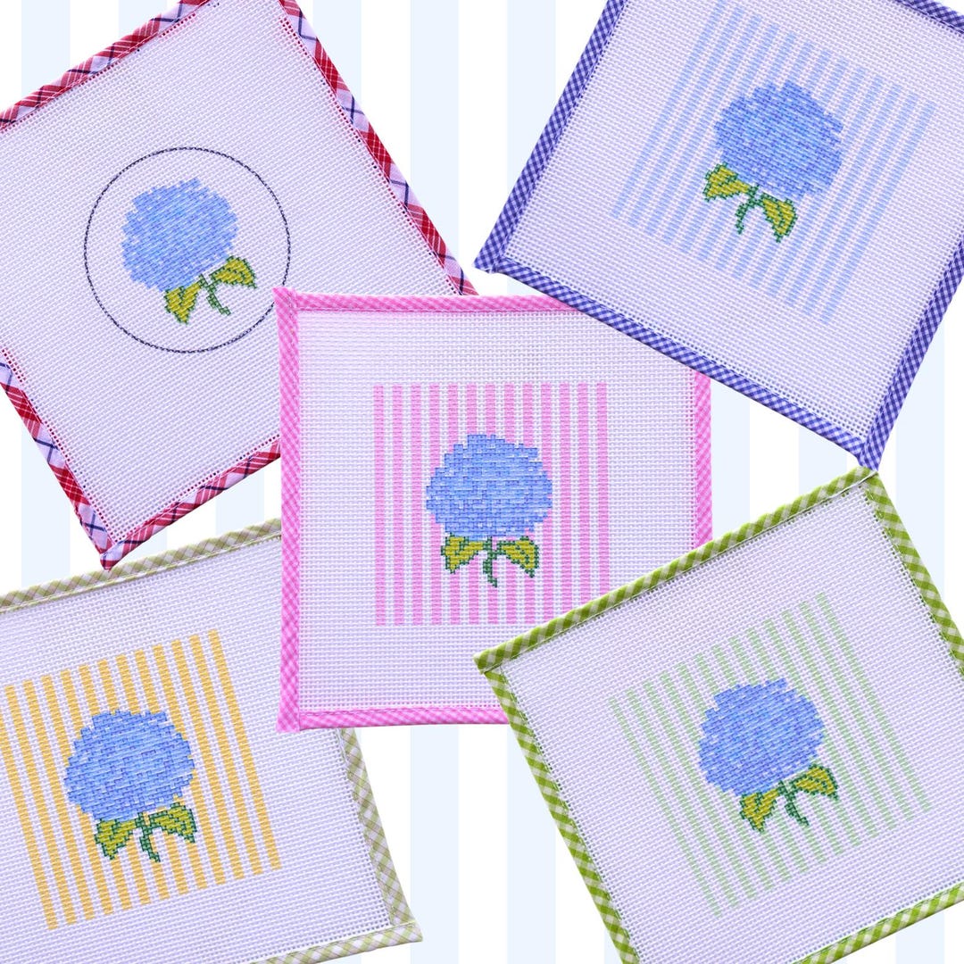 Hydrangea Needlepoint Hand Painted or Printed 13 Mesh Canvas - Etsy