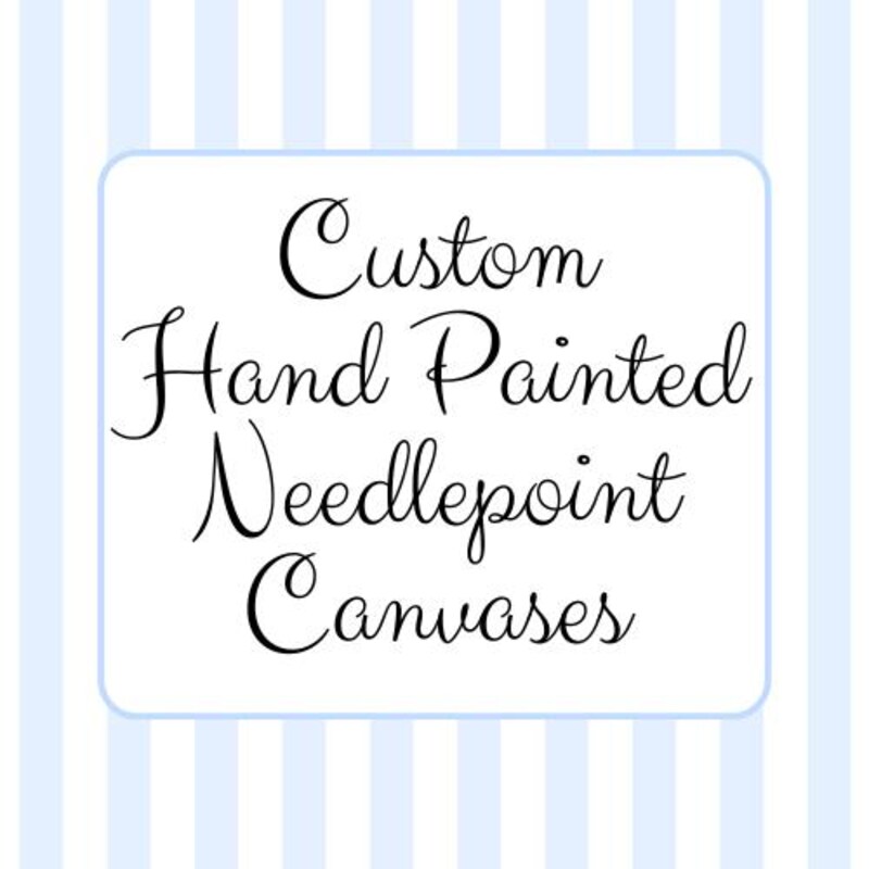 Needlepoint Blue Pattern - Etsy