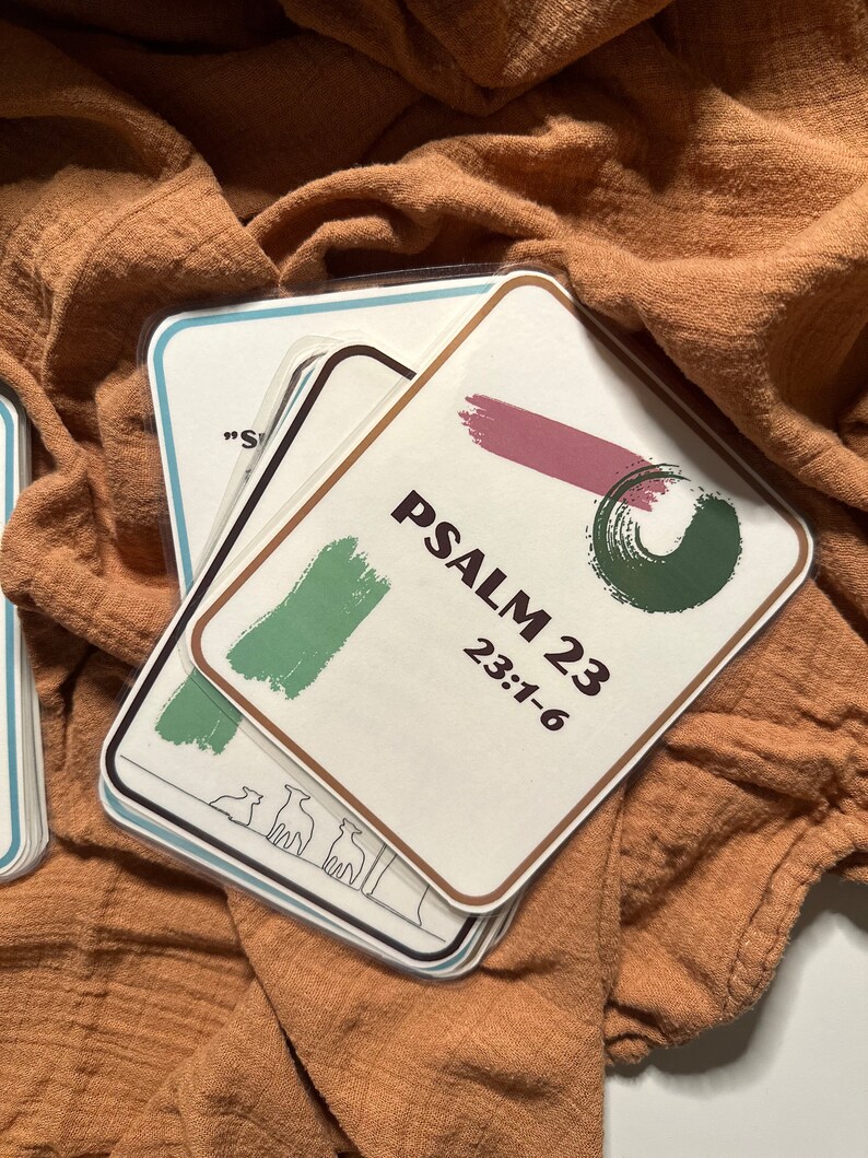 Psalm 23 & the Lord's Prayer Card Bundle FULLY Cut•print•lamination - Etsy