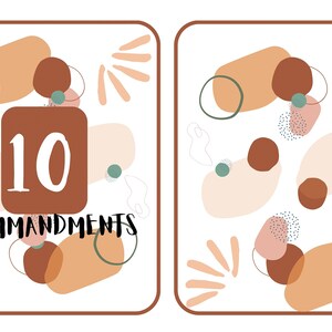 TEN COMMANDMENTS Cards • DIGITAL Download Only - Etsy