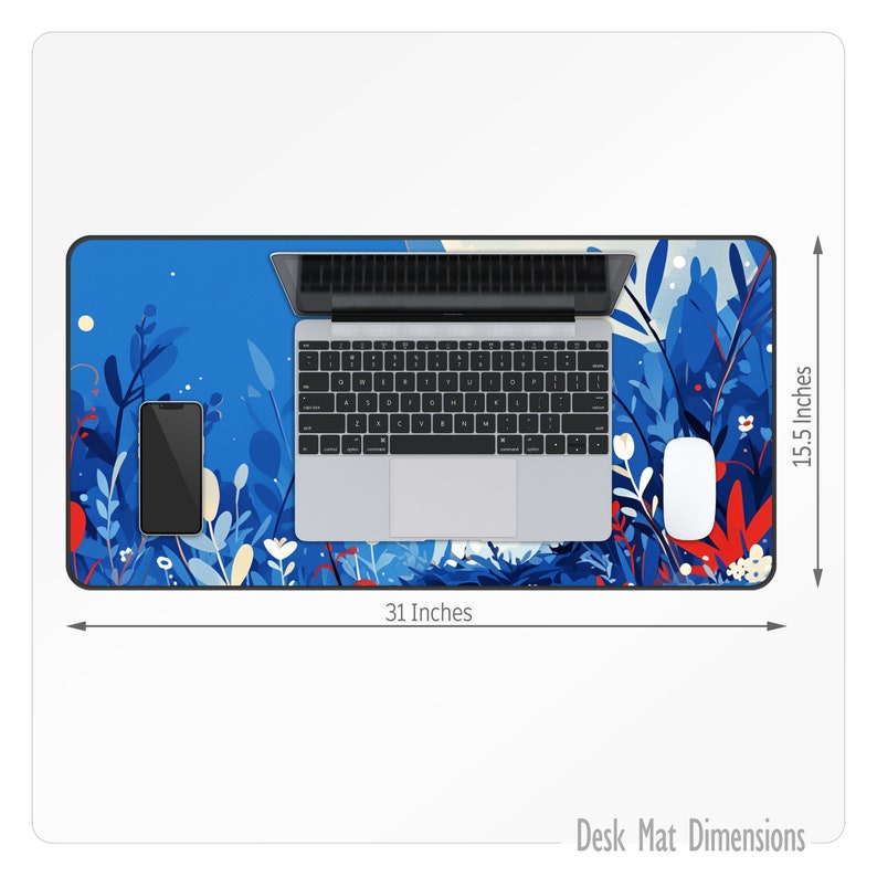 Whimsical Rabbit Desk Mat, Kawaii Mouse Pad, Cute TCG Playmat, Perfect ...