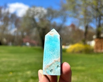 Large Blue Hemimorphite HIGH QUALITY Tower 7.25 Tall/crystal Tower ...