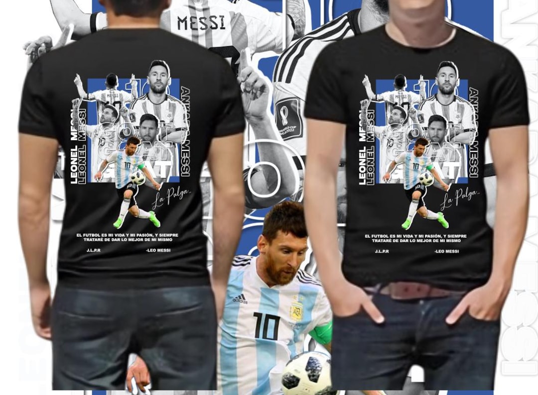 MESSI T-shirt - PNG Download Dtf - Etsy