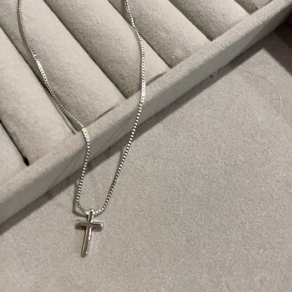 Stainless Cross Steel Necklace - Etsy