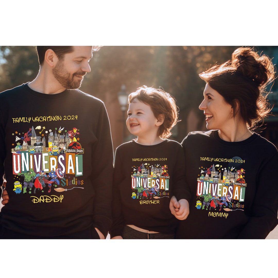 Universal Studios Family Vacation 2024 Sweatshirts, Universal Custom ...