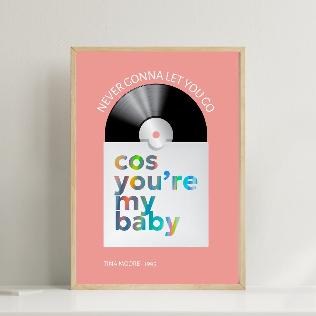 Tina Moore 'never Gonna Let You Go' Lyric Art Print (digital Download ...