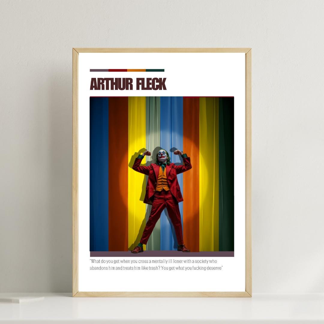 Arthur Fleck Joker Poster: Vintage Comedian Art Print - Etsy