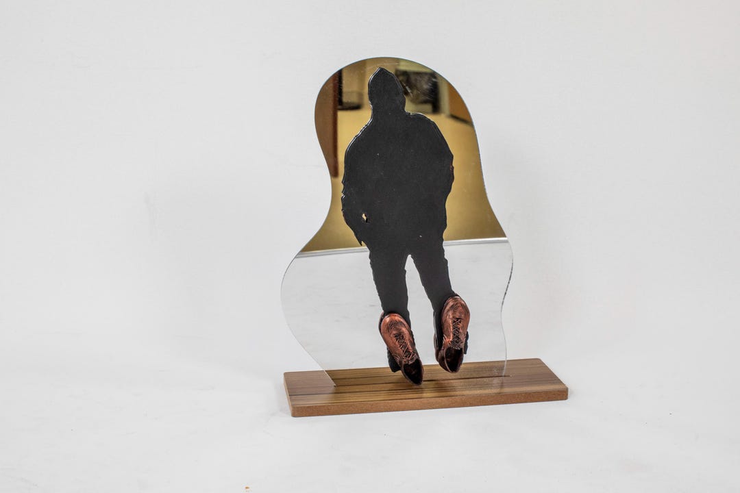 Reflection Puddle Man (shadow),modern Art Feng Shui Sculpture Decor ...