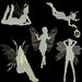 10 Magic Fairy Machine Embroidery Design Bundle, Fairy and Star Machine ...