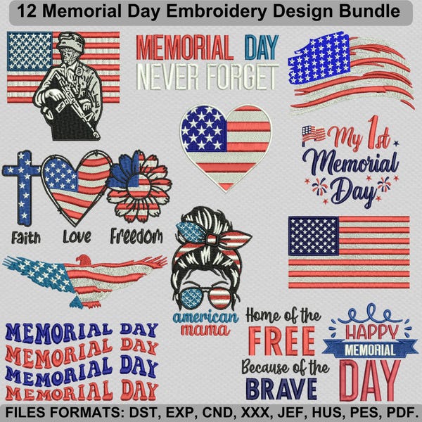 Memorial Embroidery - Etsy