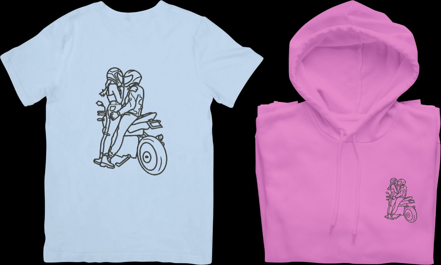 Outline Portraits Embroidery Logo Bundle A Collection of Romantic ...