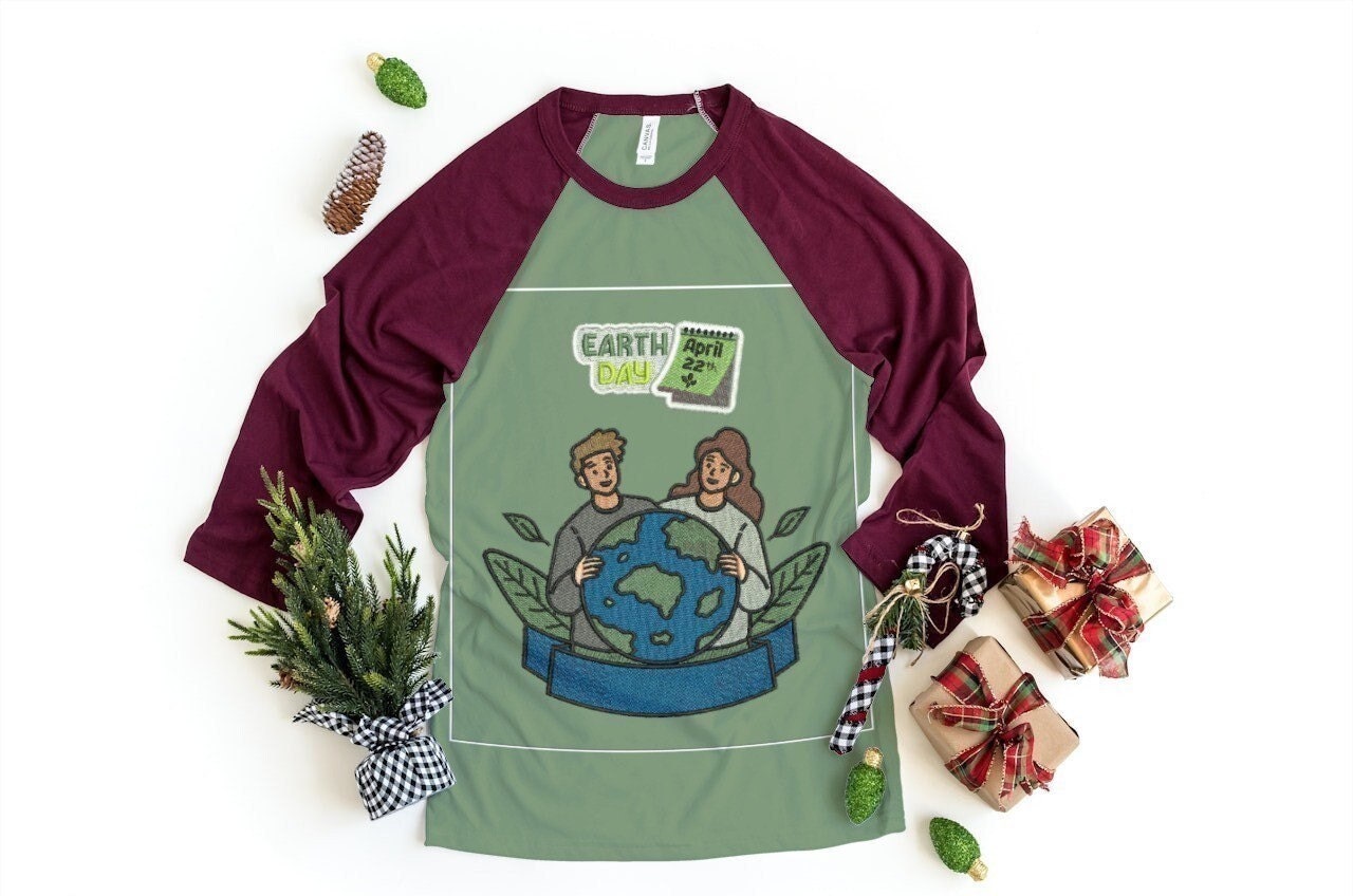 Earth Day Machine Embroidery Design the Earth Needs You 3 Sizes Instant ...
