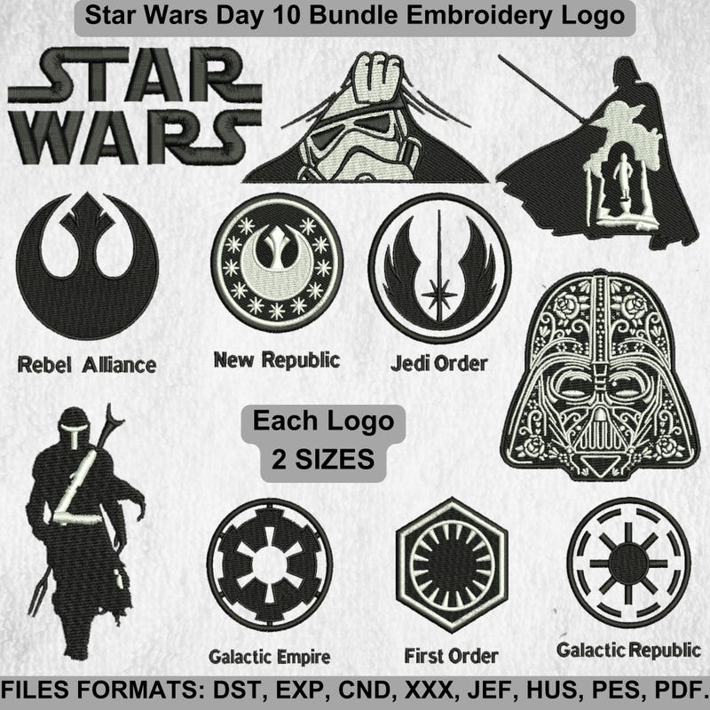Starwars Embroidery Designs - Etsy