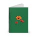 Floral Green Spiral Notebook Journal Ruled Line, Flowers - Etsy