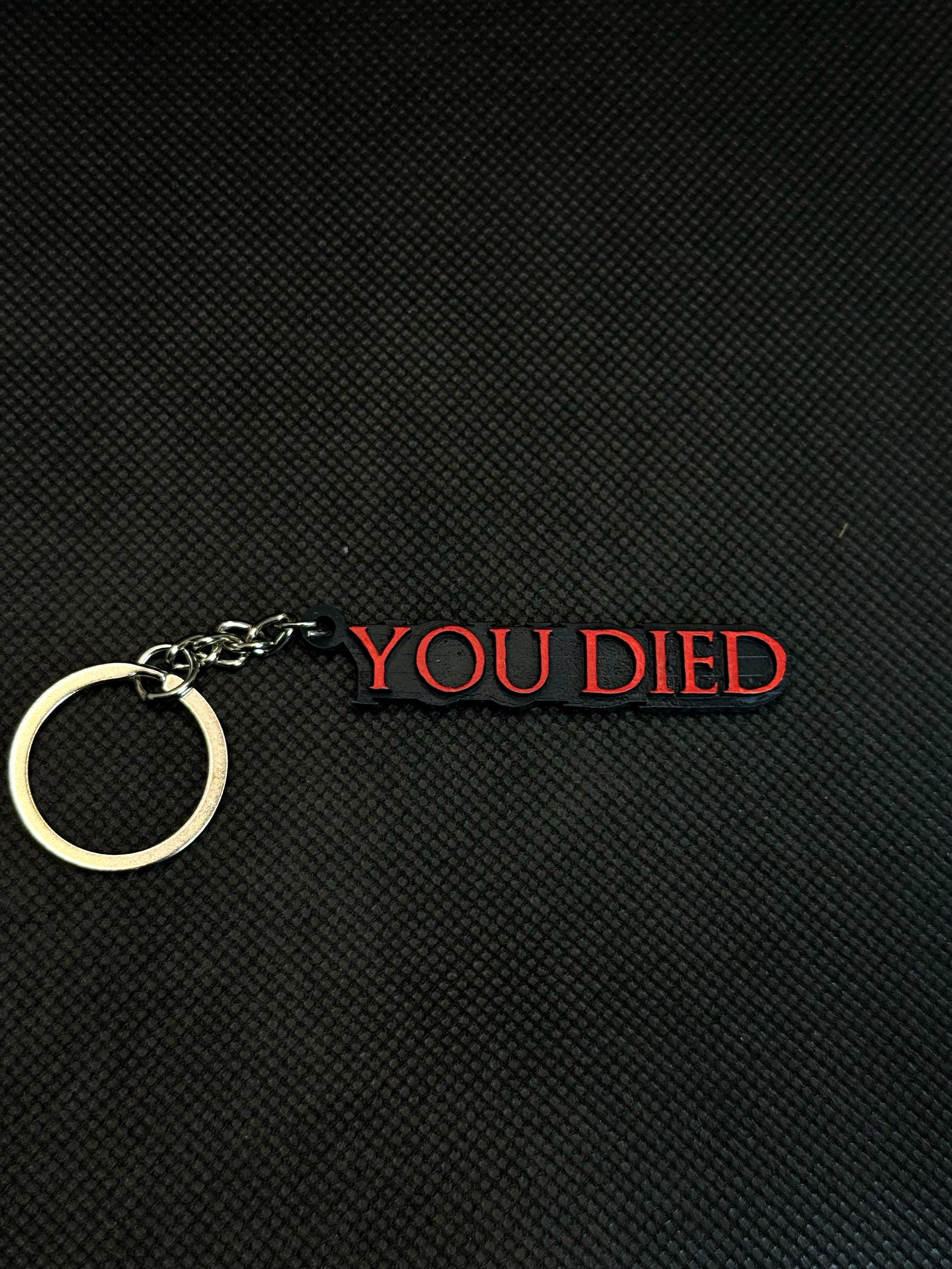 You Died Elden Ring Dark Souls Keychain,soulsborne Universe, Dark Souls ...