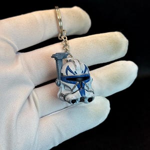 Captain Rex Helmet Keychain | Star Wars Clone Trooper Keychain | Clone ...