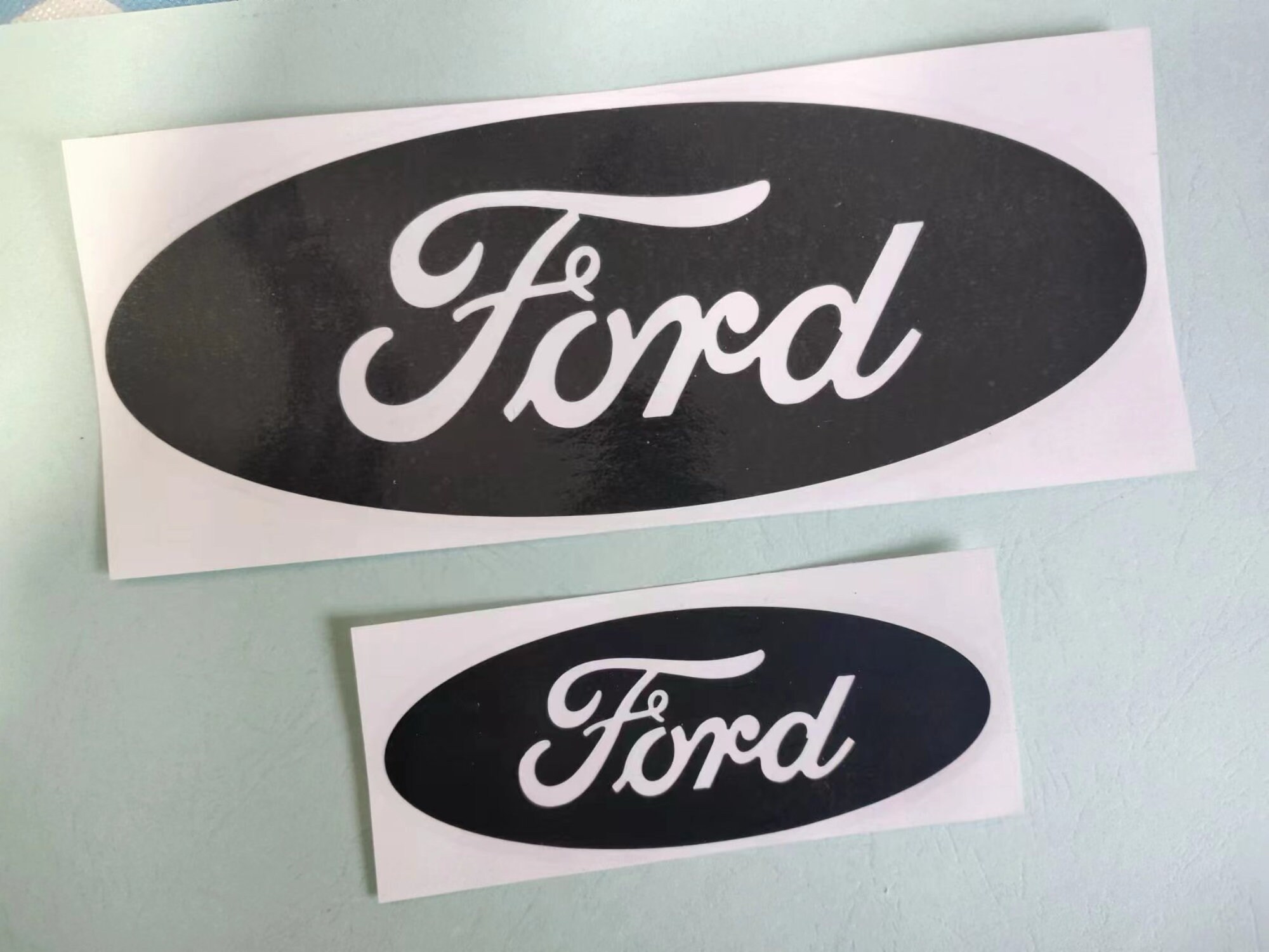 For 2015-2023 Ford F150 Emblem Overlay Insert Vinyl Decals MATTE BLACK ...