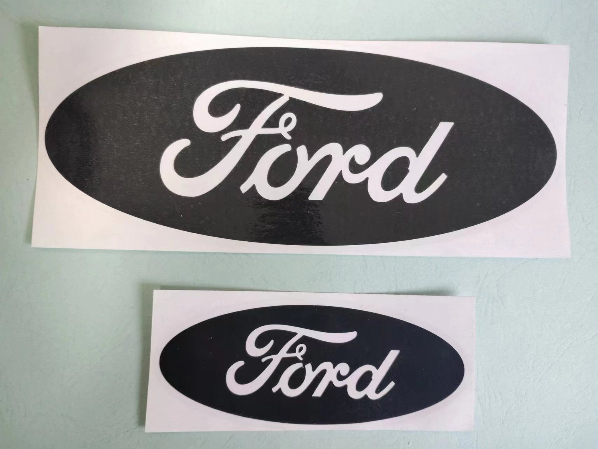 For 2015-2023 Ford F150 Emblem Overlay Insert Vinyl Decals MATTE BLACK ...