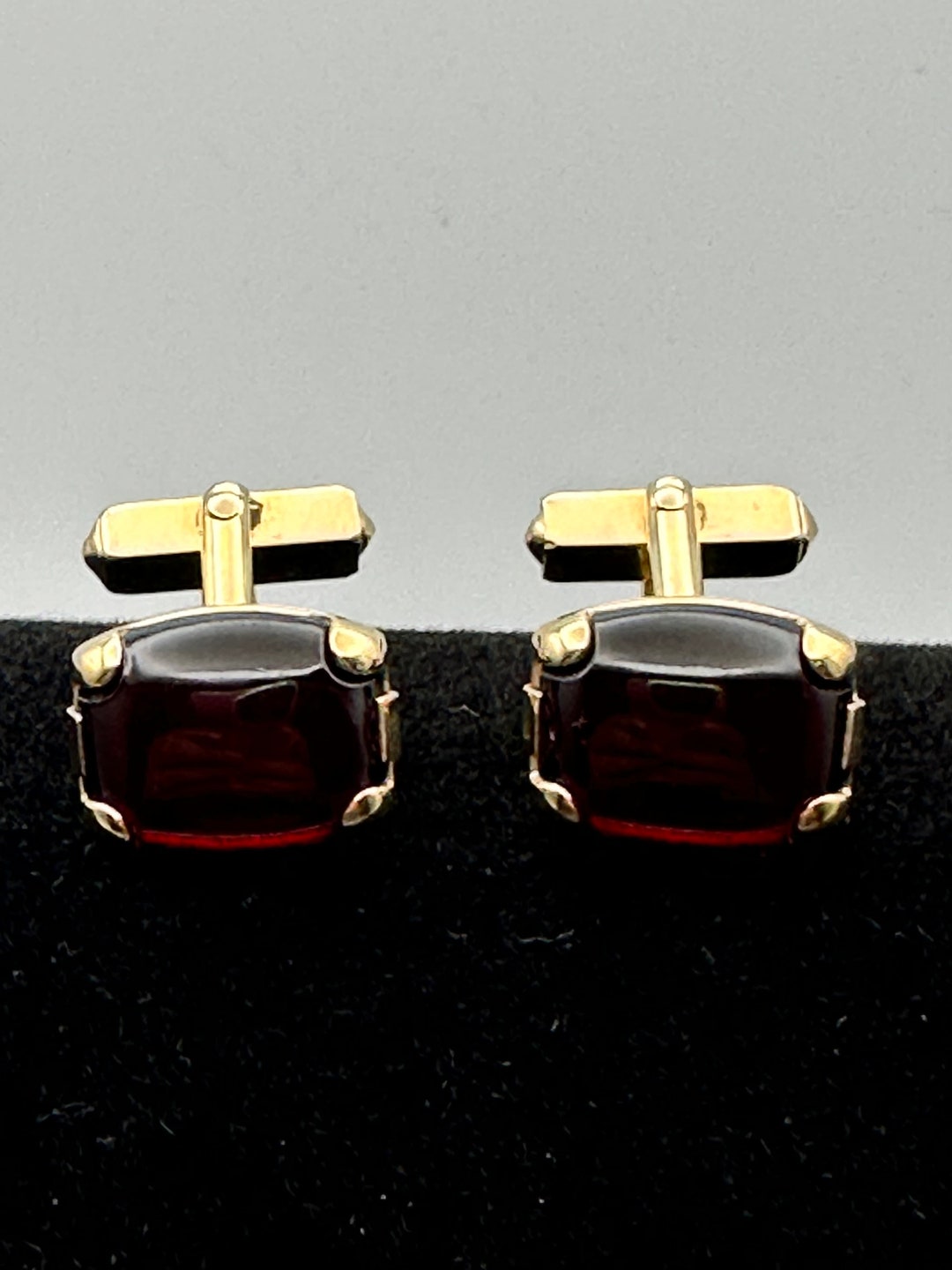 Vintage Swank Amber Colored Lucite Cuff Links - Etsy