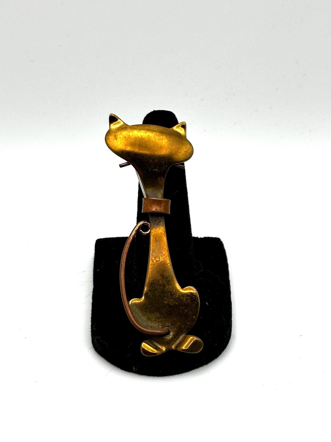 Vintage Signed ORB Otto Robert Bade Copper Cat Pin or Brooch - Etsy