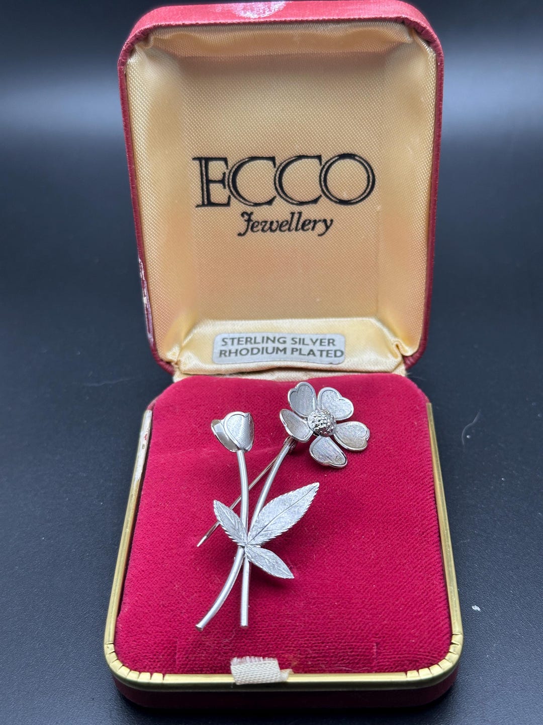 Sweet 1940’s Ecco Sterling Silver Flower Pin in Original Box - Etsy