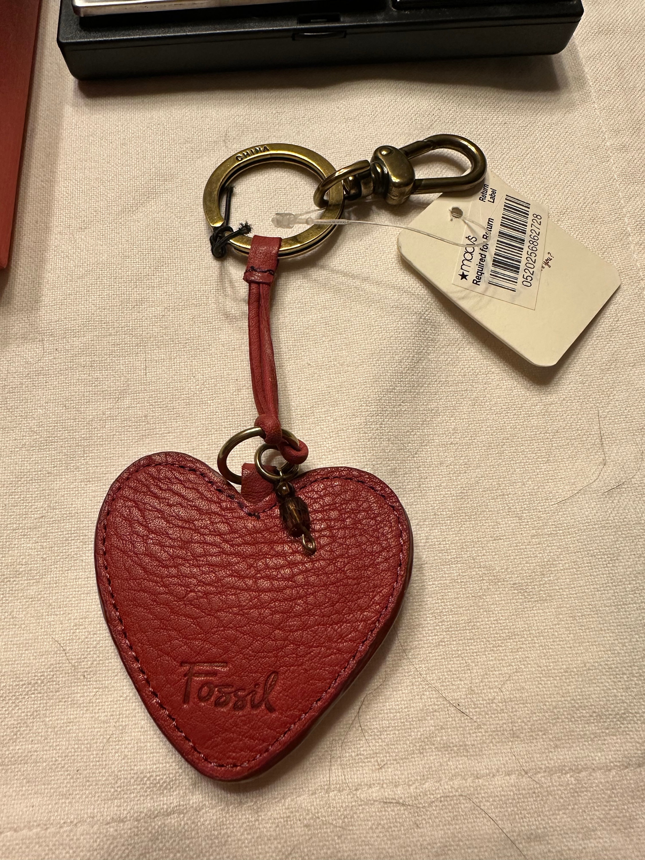 NIB Fossil Red Heart FOB - Etsy