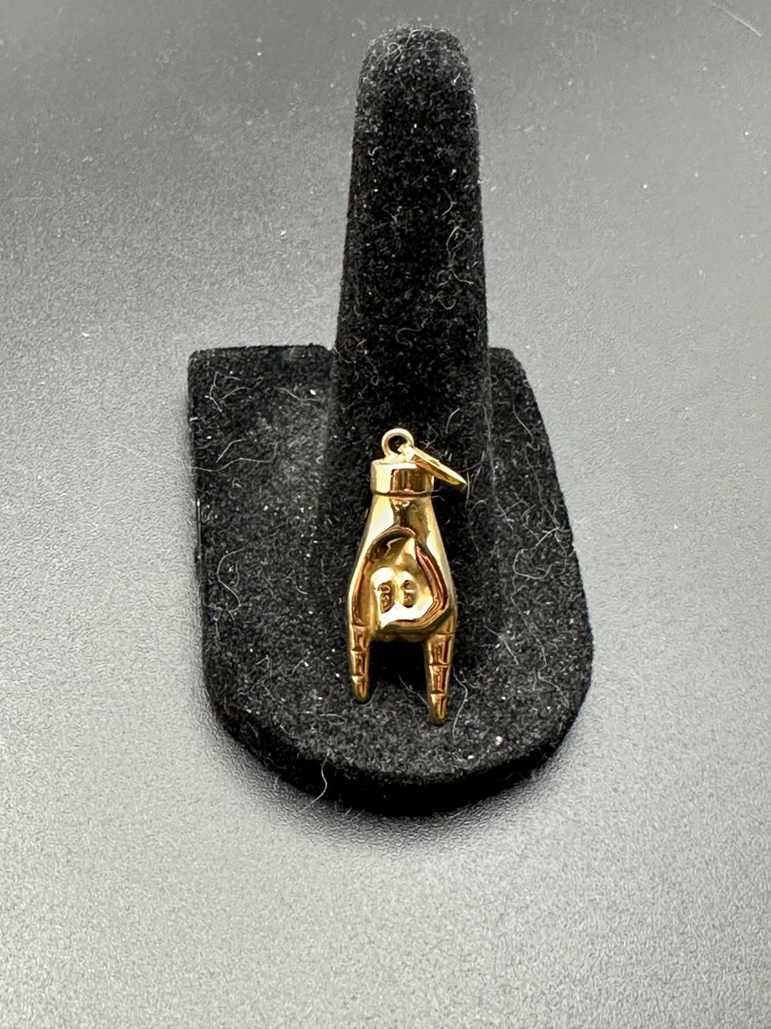 14 Kt Gold 585 Italian Mano Cornuto Pendant or Charm - Etsy