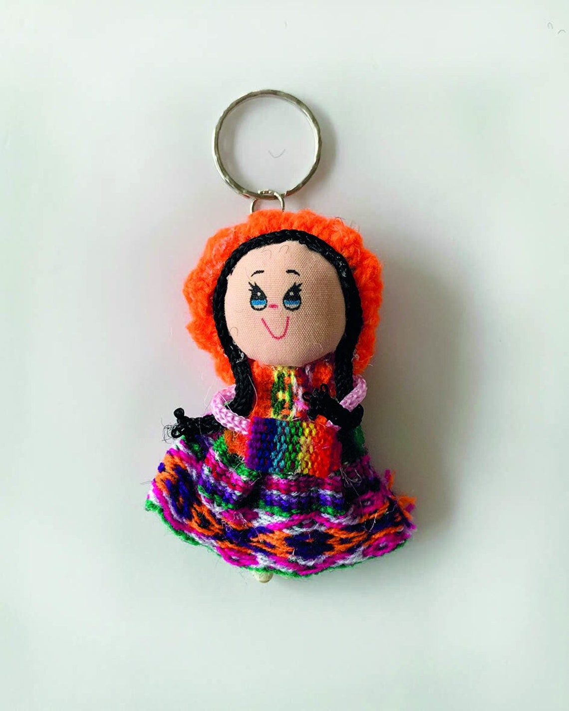 Peruvian Handmade Cute Andean Doll Keychain Souvenir - Etsy