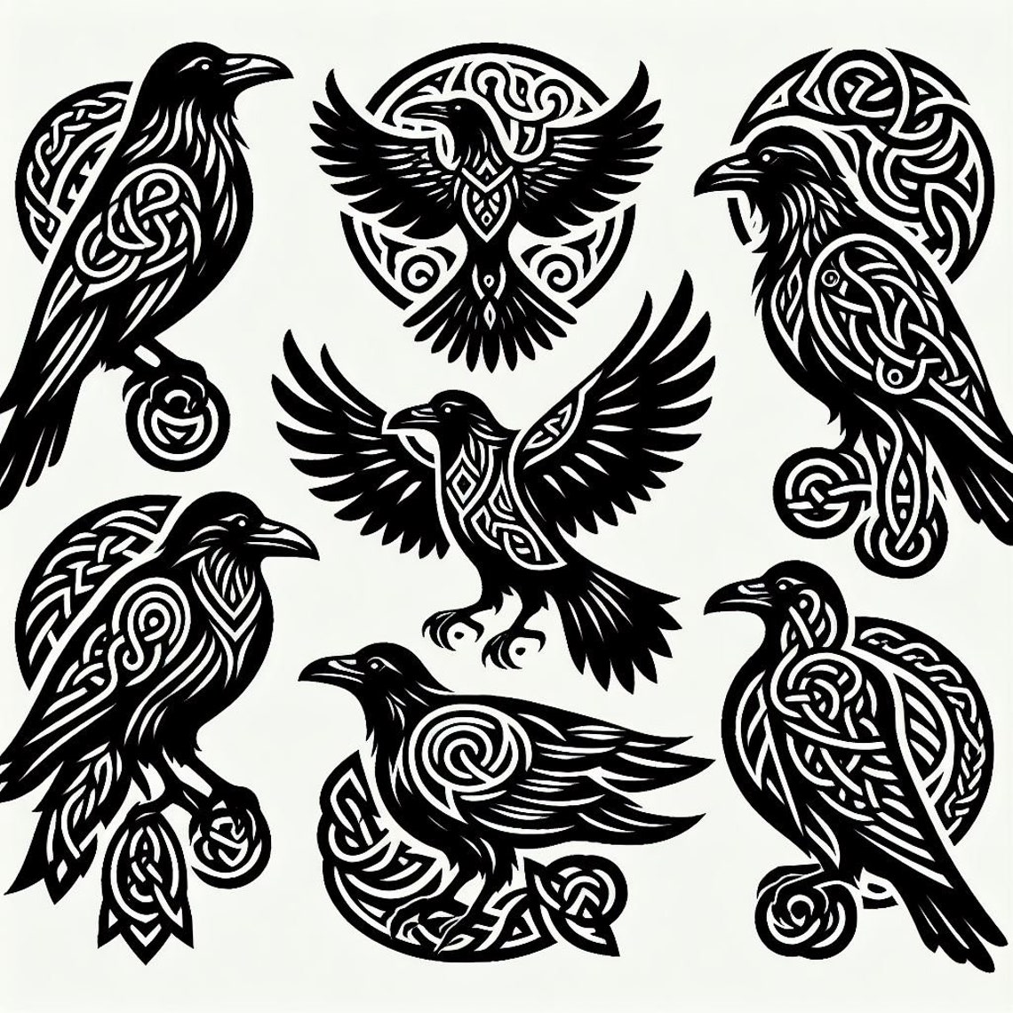 30 Celtic Designs in JPG and SVG. Use for Your Laser Projects Raven ...