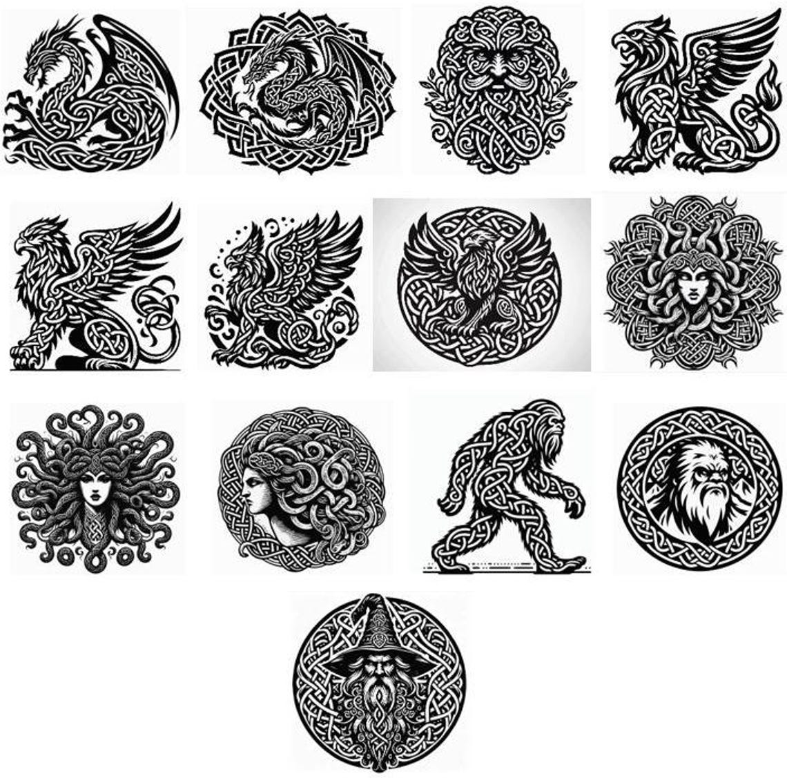 13 Mystical Celtic Designs in SVG and JPG Use for Your Laser/projects ...