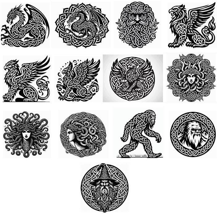 13 Mystical Celtic Designs in SVG and JPG Use for Your Laser/projects ...
