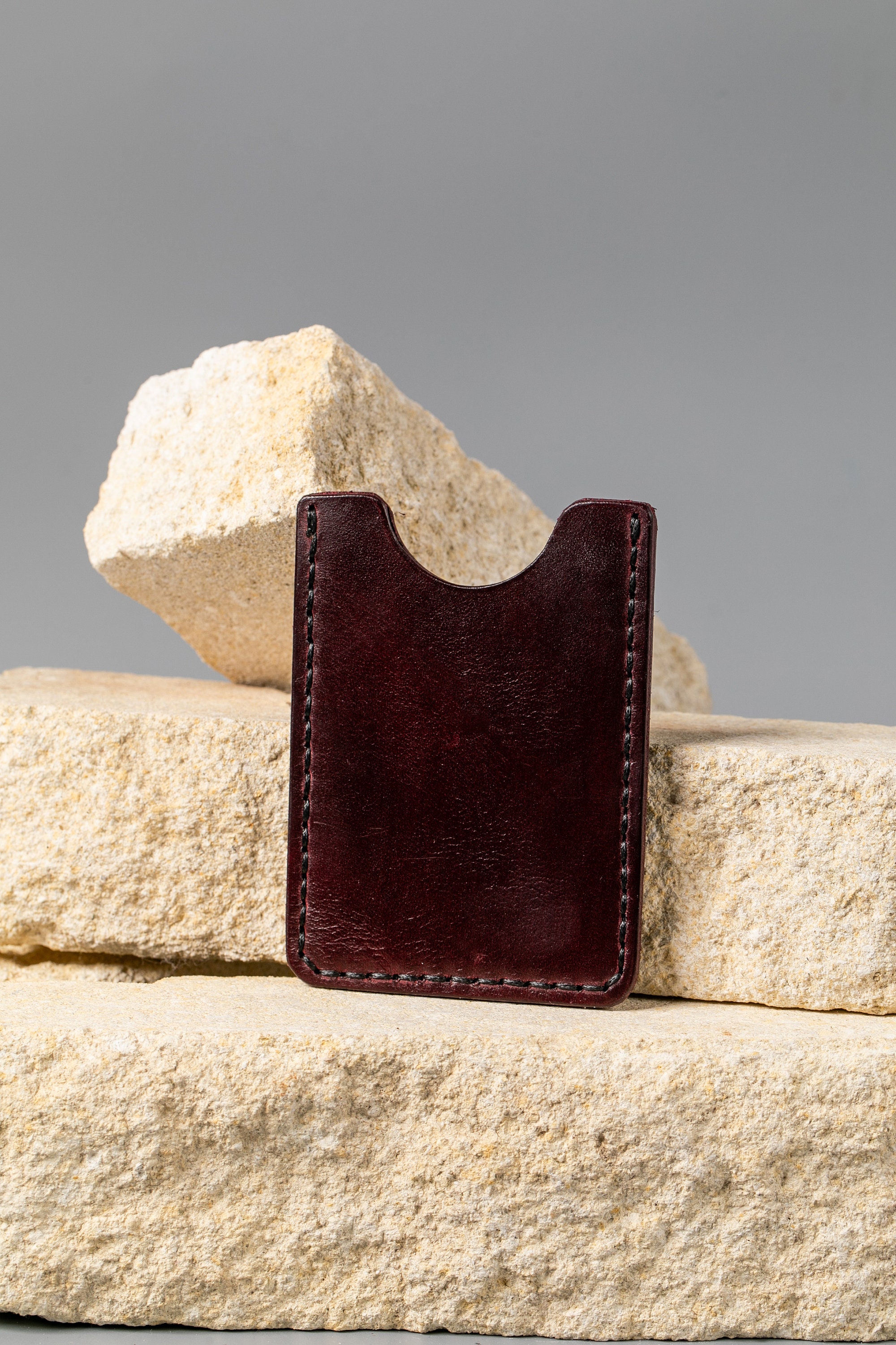Mini Slide Wallet- Slide Wallet Leather Card Holder Slim Wallet ...