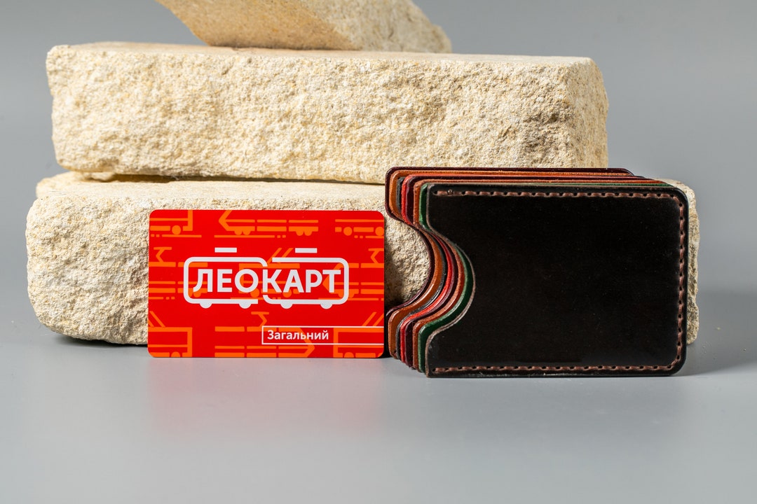 Mini Slide Wallet Slide Wallet Leather Card Holder Slim Wallet ...