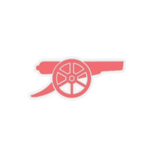 Arsenal Football Club Cannon Retro Crown Kiss-cut Stickers - Etsy