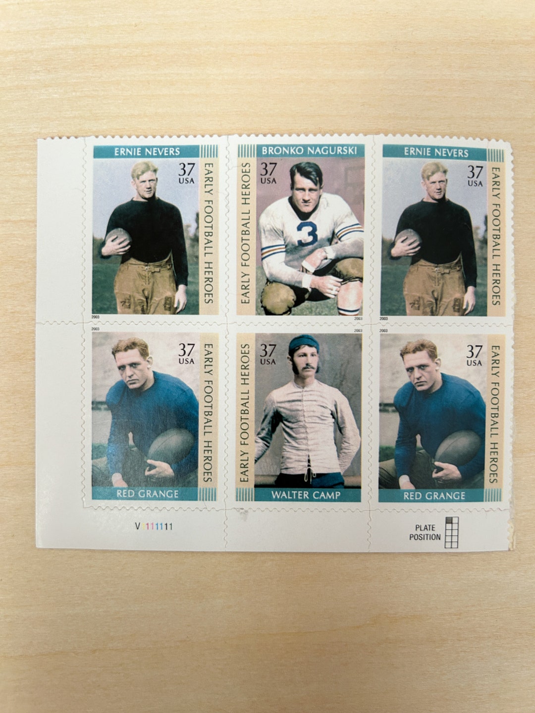 Early Football Heroes - US Postage Stamps 37 Cent Stamps - Etsy