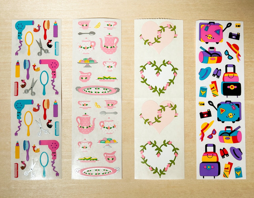 Cute Vintage Sticker Sheets - Etsy