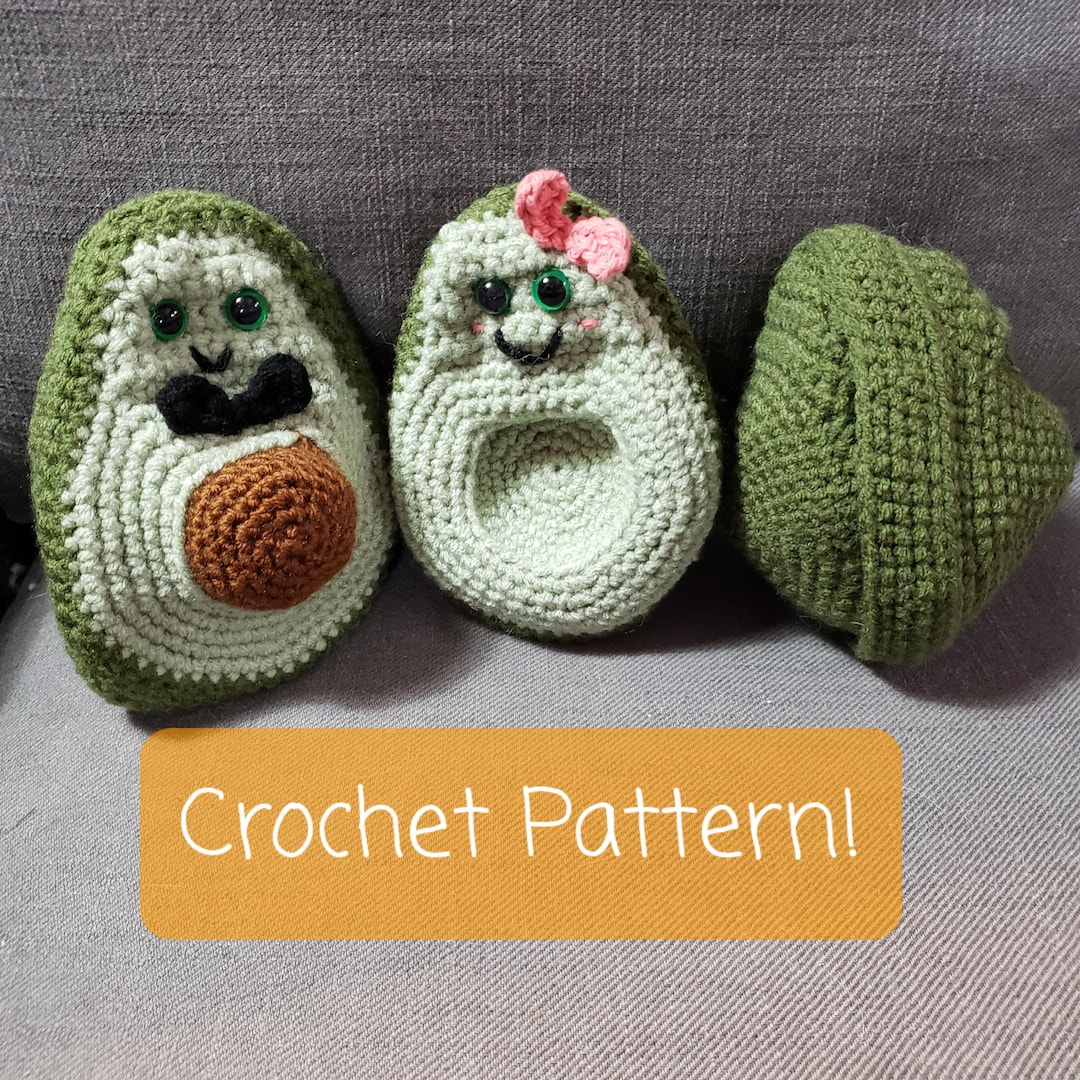Amigurumi Avocado Couple Crochet Pattern - Etsy