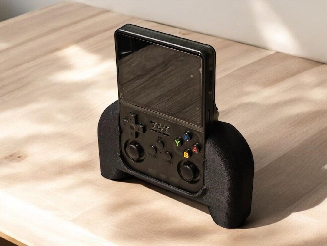 3D Printed R36S Handheld Game Console, Handle – Ergonomic, Bracket ...