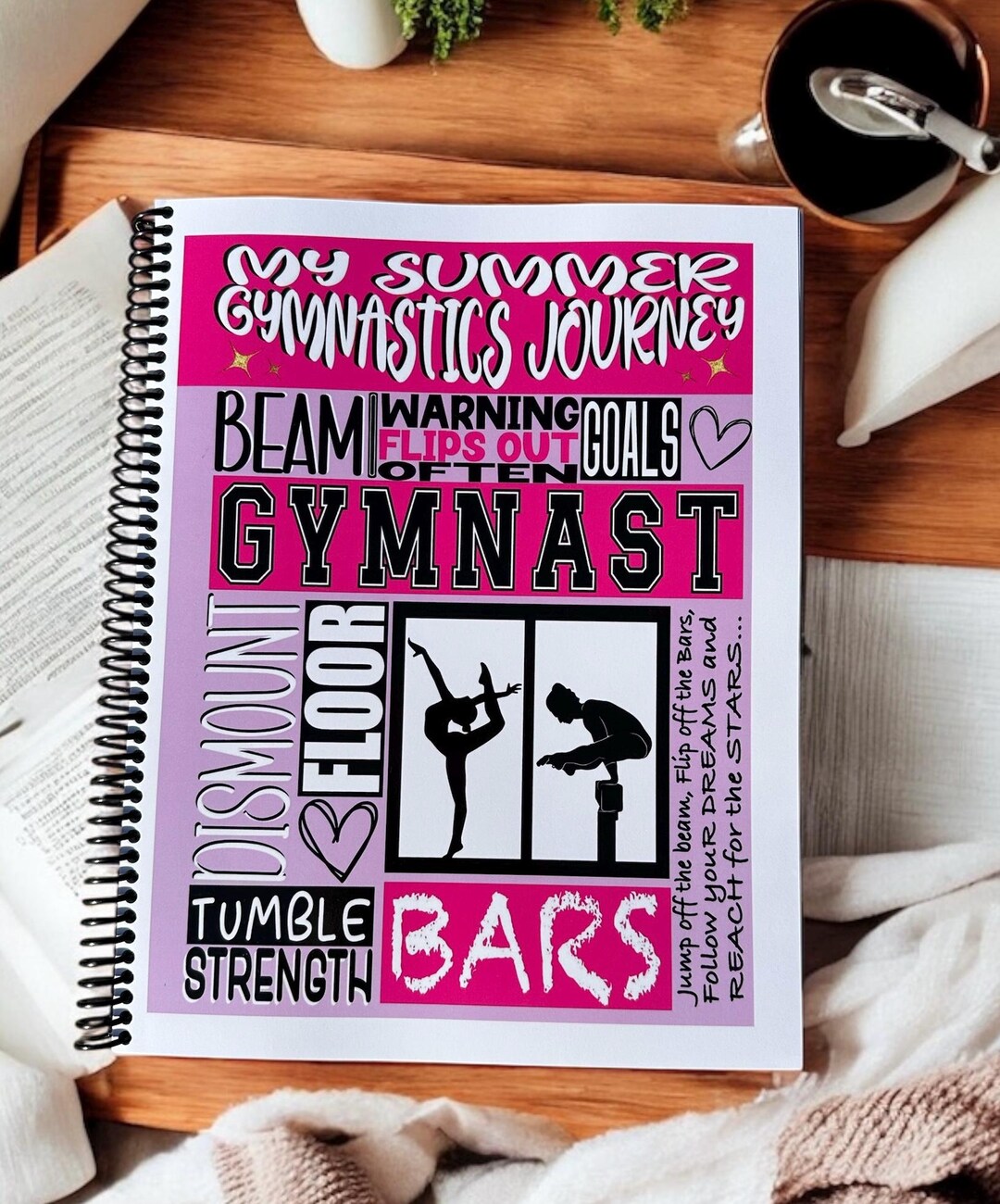 Motivational Competitive Elite Gymnastics Summer Practice Journal With ...