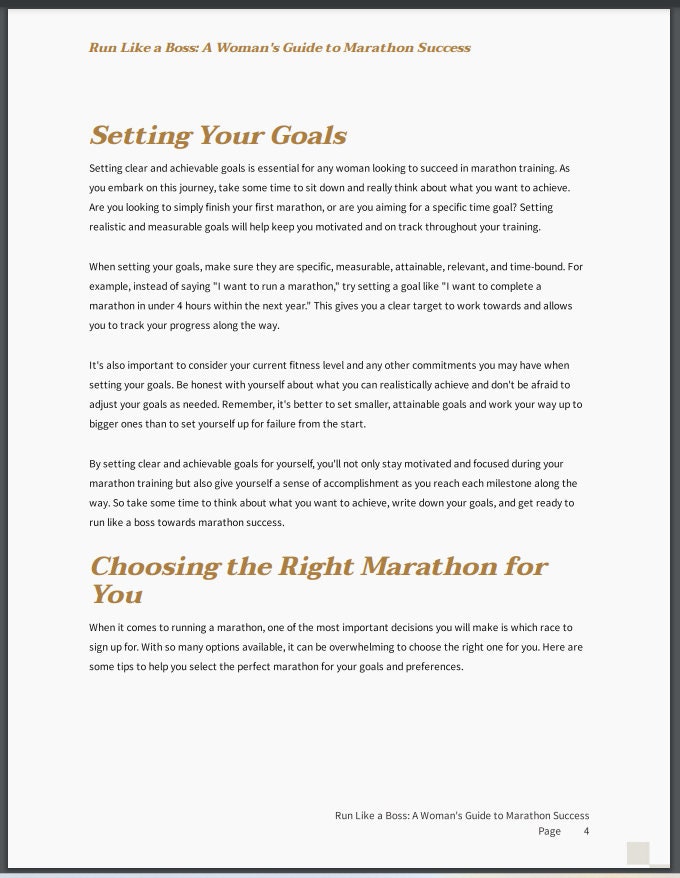 Run Like a Boss: A Woman's Guide to Marathon Success Women's Running ...