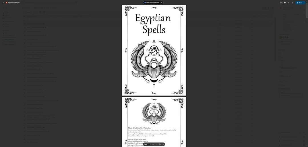 Egyptian Spells - Etsy