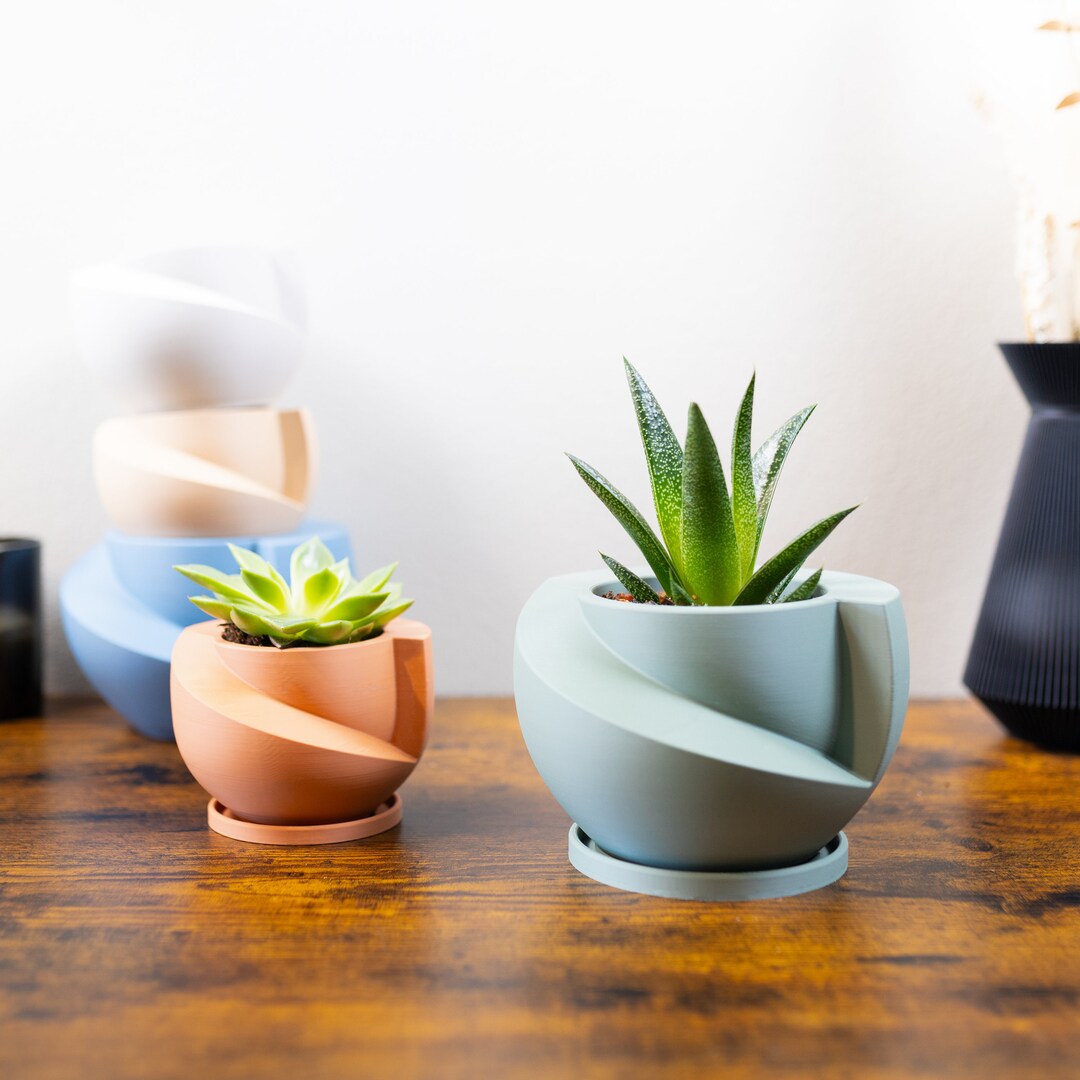 CASCADE Slope Planter - Minimalist Design - Perfect for Potted Plants ...