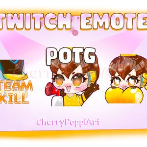 DVA EMOTE, Chibi Emote , Emotes , Badges , Animated Emote , Ow , Twitch ...