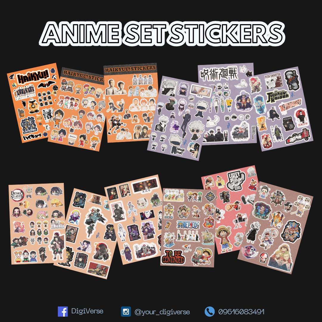Printable Stickers Anime Stickers Idol Stickers Black and White ...