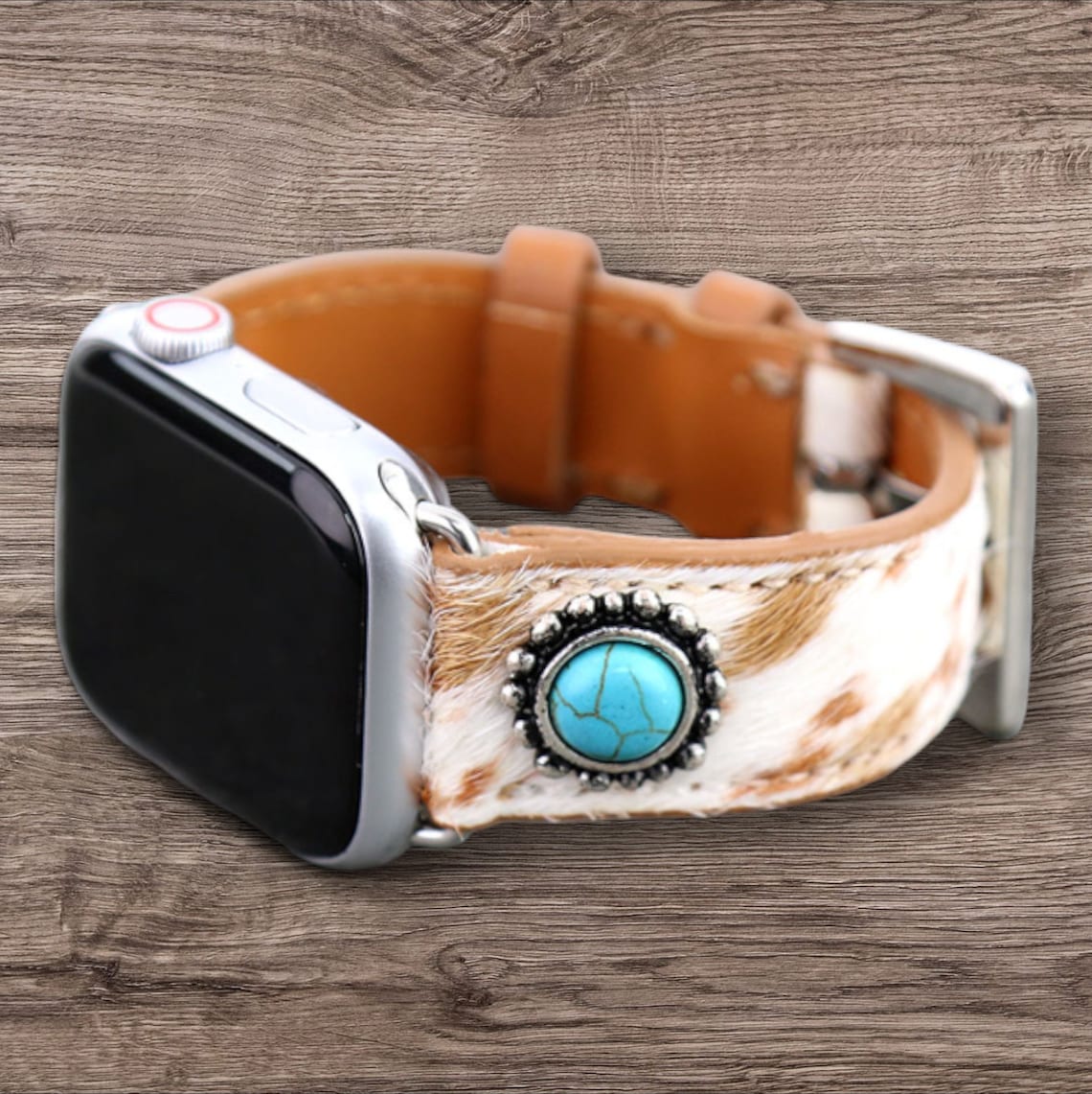 Western Apple Watch Leather Band 38/40/41mm Genuine Cowhide - Etsy