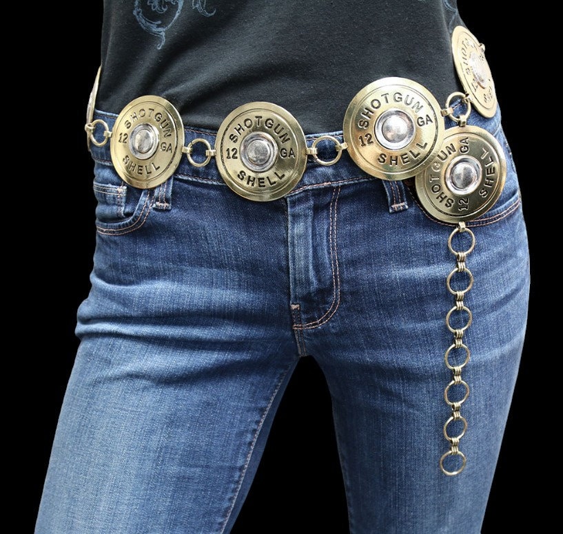 Western Concho Belt Shotgun Shell S/M - Etsy