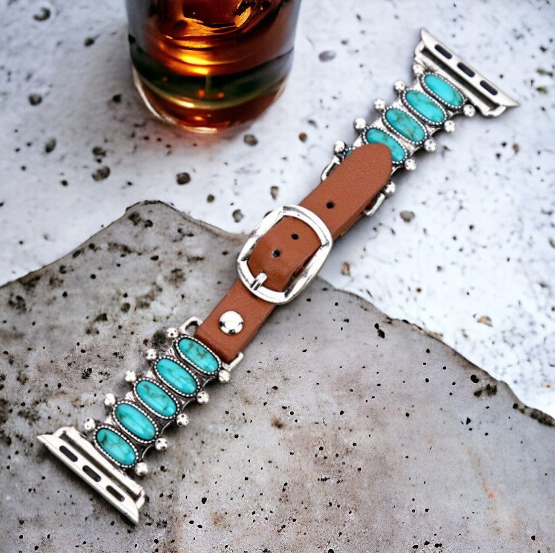Apple Watch Western Bands With Stone 38/40/41mm - Etsy