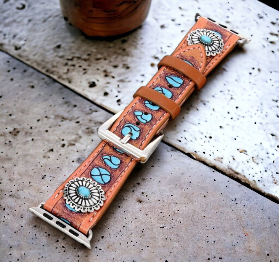Apple Watch Western Bands Leather 42/44/45mm - Etsy